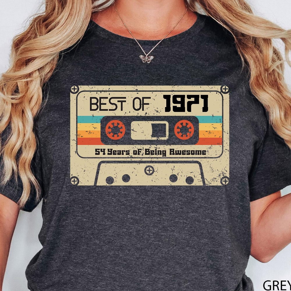 54Th Birthday Shirt, Vintage 1971 Shirt, 54Th Birthday Gift For Women ...