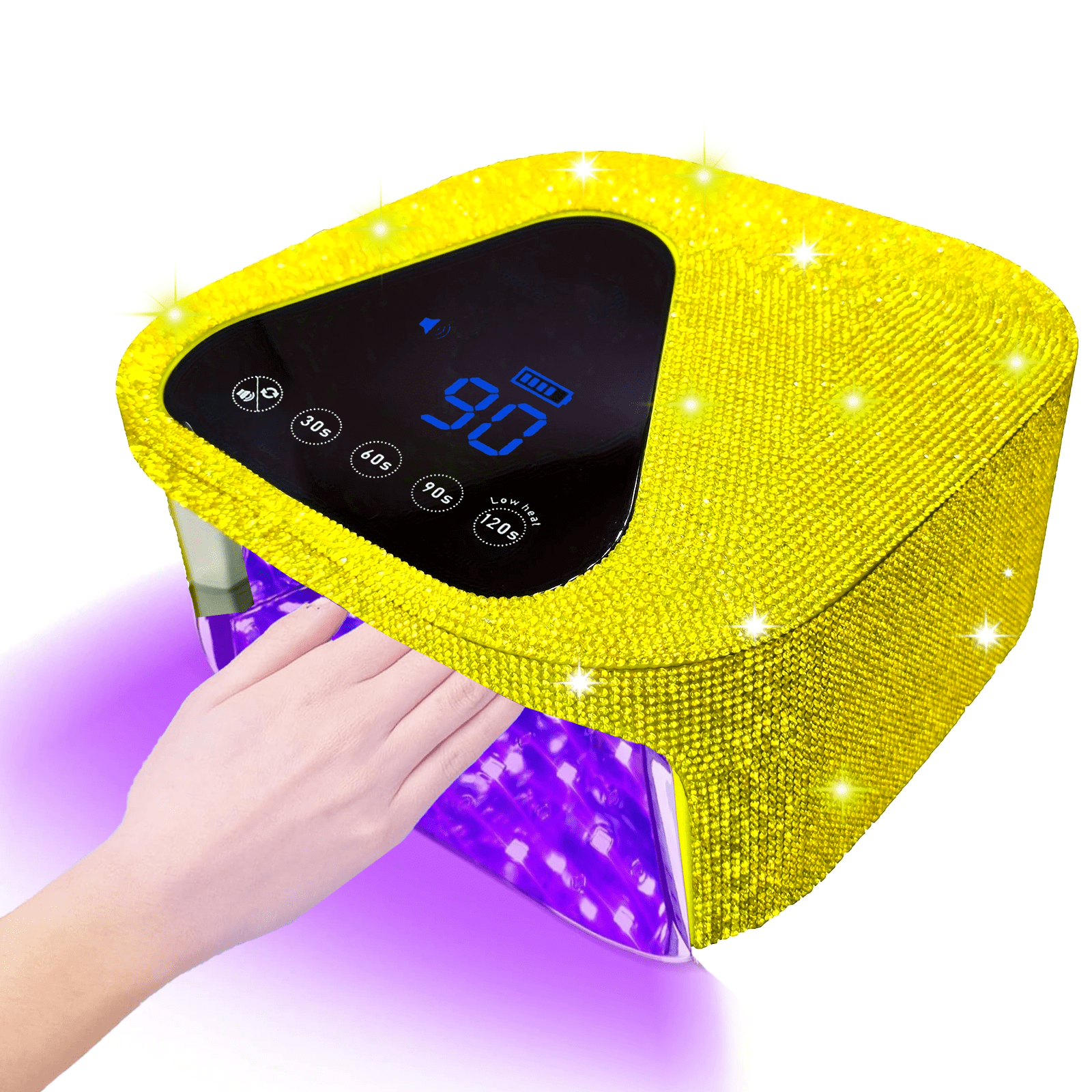 Docreld 54W UV LED Nail Lamp,Rechargeable Nail Lamp,Cordless Nail Dryer ...