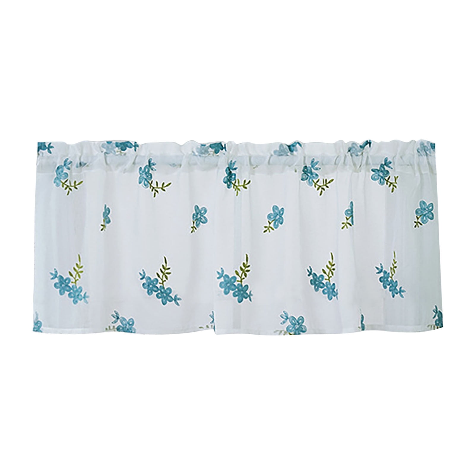 54X24IN Floral Curtains Kitchen Coffee Curtains Bedroom Rod Curtains ...