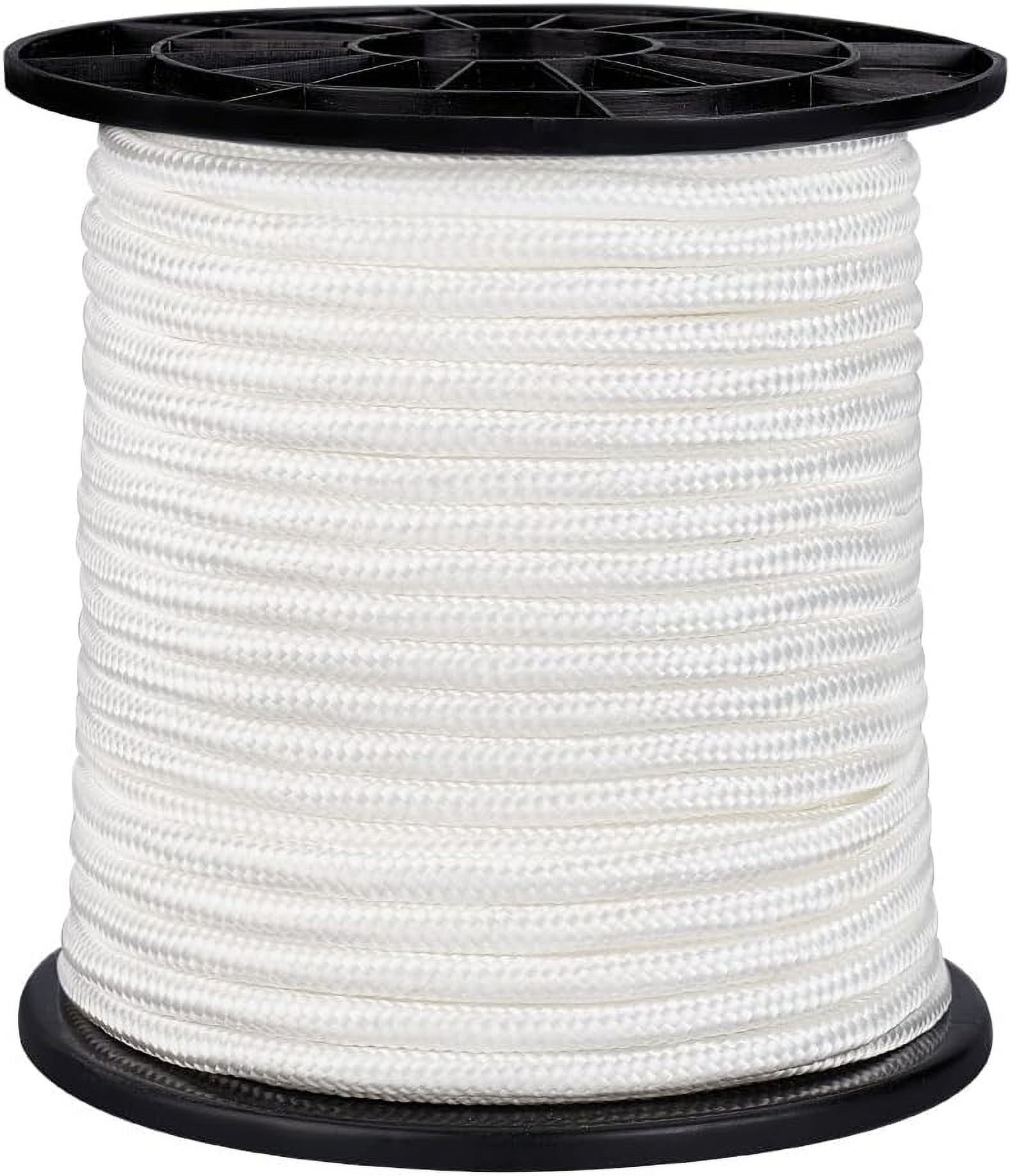 54 Yards 6mm Nylon Rope Parachute Cord White para Cord Blinds String ...