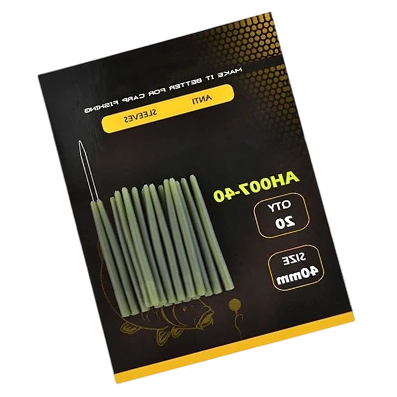 54mm/40mm Fishing Hook Sleeves - Rubber Tip Tube Anti-Tangle Line ...