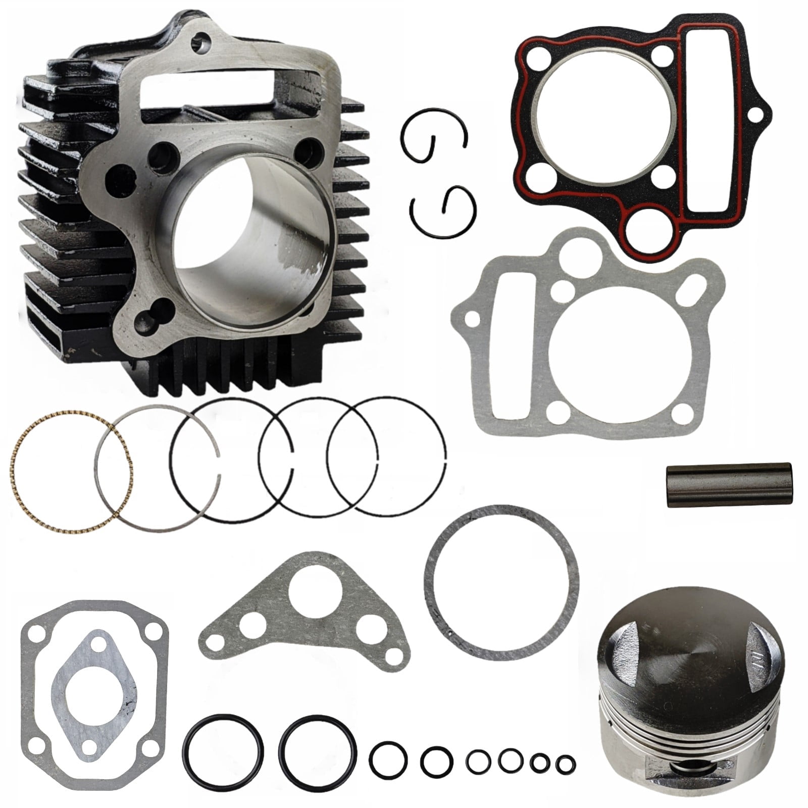 54mm Cylinder rebuild kit 125cc Taotao Kazuma Redcat ATV Go Kart ...