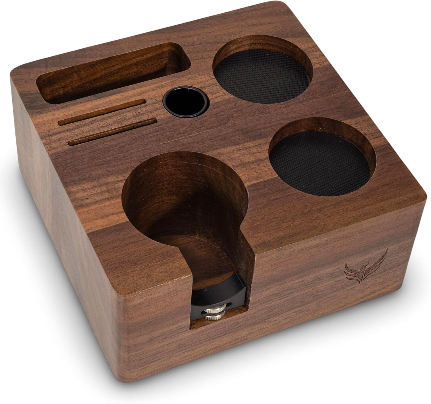 54mm Espresso Tamping Station V3 Walnut Portafilter Holder Espresso ...