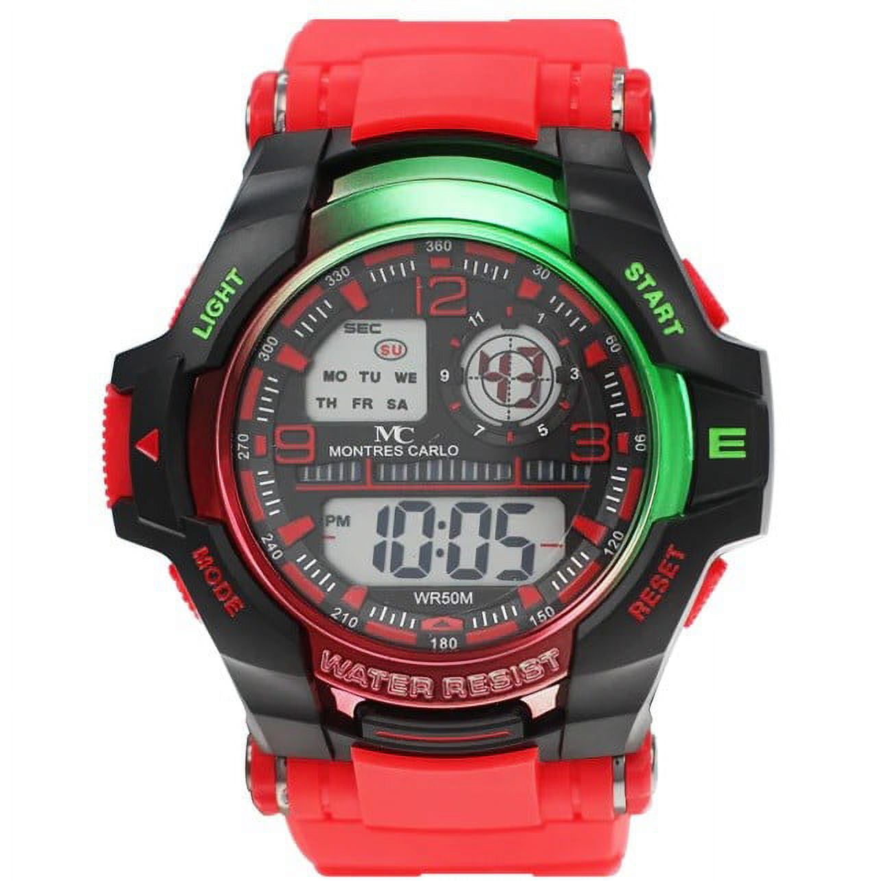 54mm Men's Women Sport Alarm Army Military Digital Waterproof Quartz ...