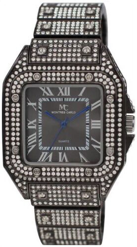 54mm Montres Carlo Men's Hip Hop Rapper Luxury 1.4k Stones Clubbing ...
