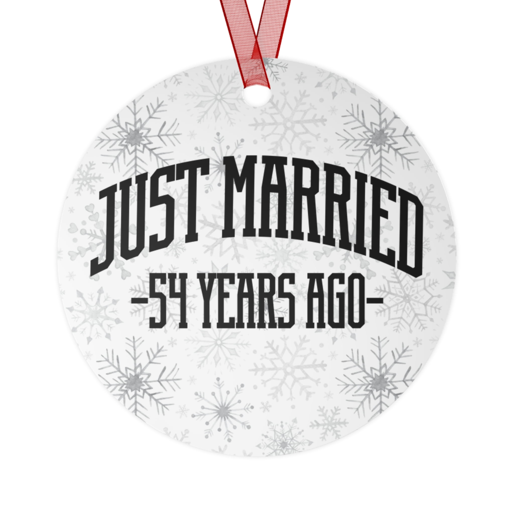 54th Anniversary 54 Year Wedding Married Gift Ornament Christmas Home ...
