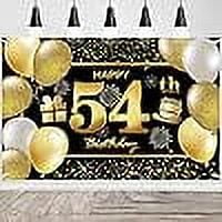 54th Happy Birthday Banner Birthday Decorations for Men Birthday Party ...