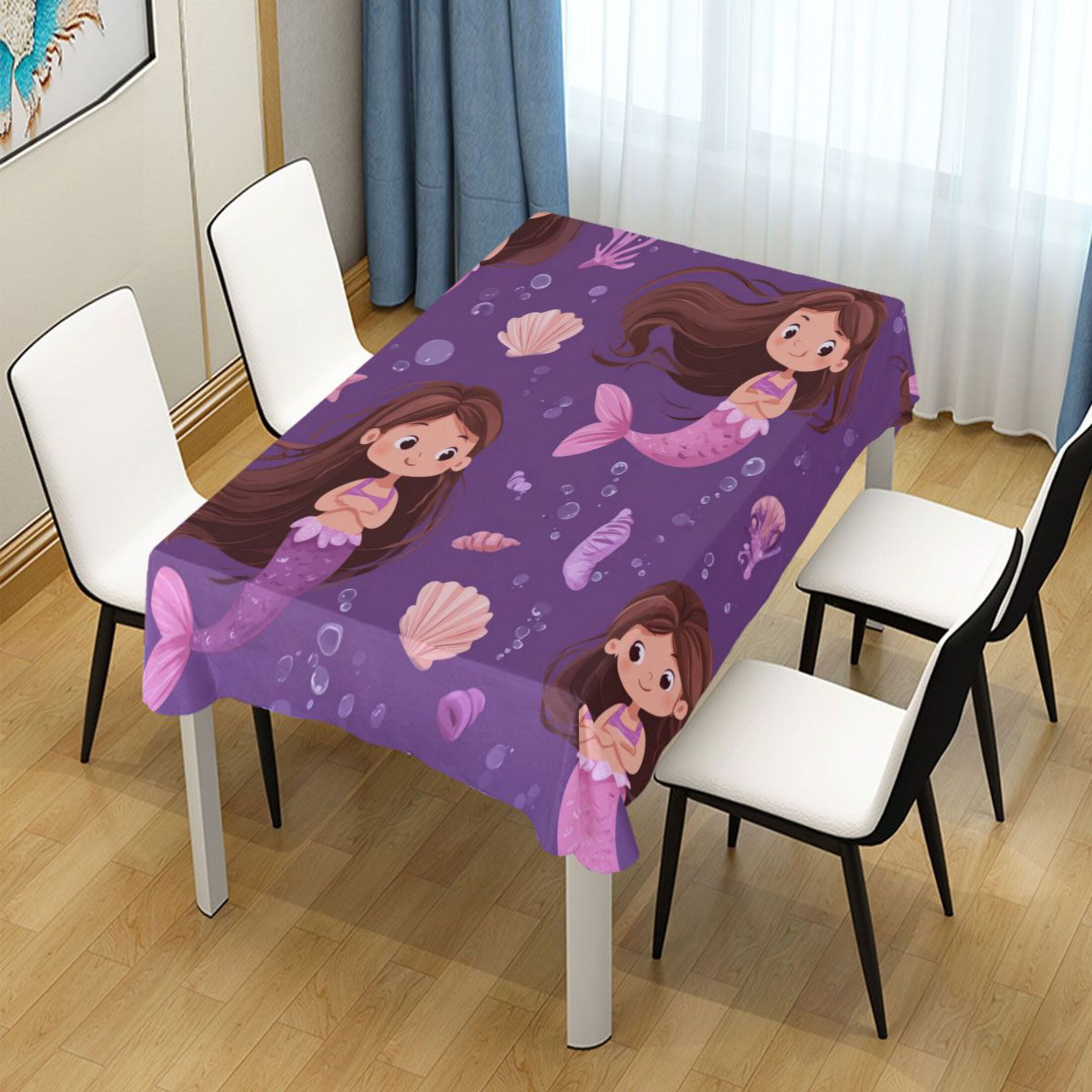 54x54 Inch Tablecloth Polyester Square Tablecloth for Home Kitchen ...
