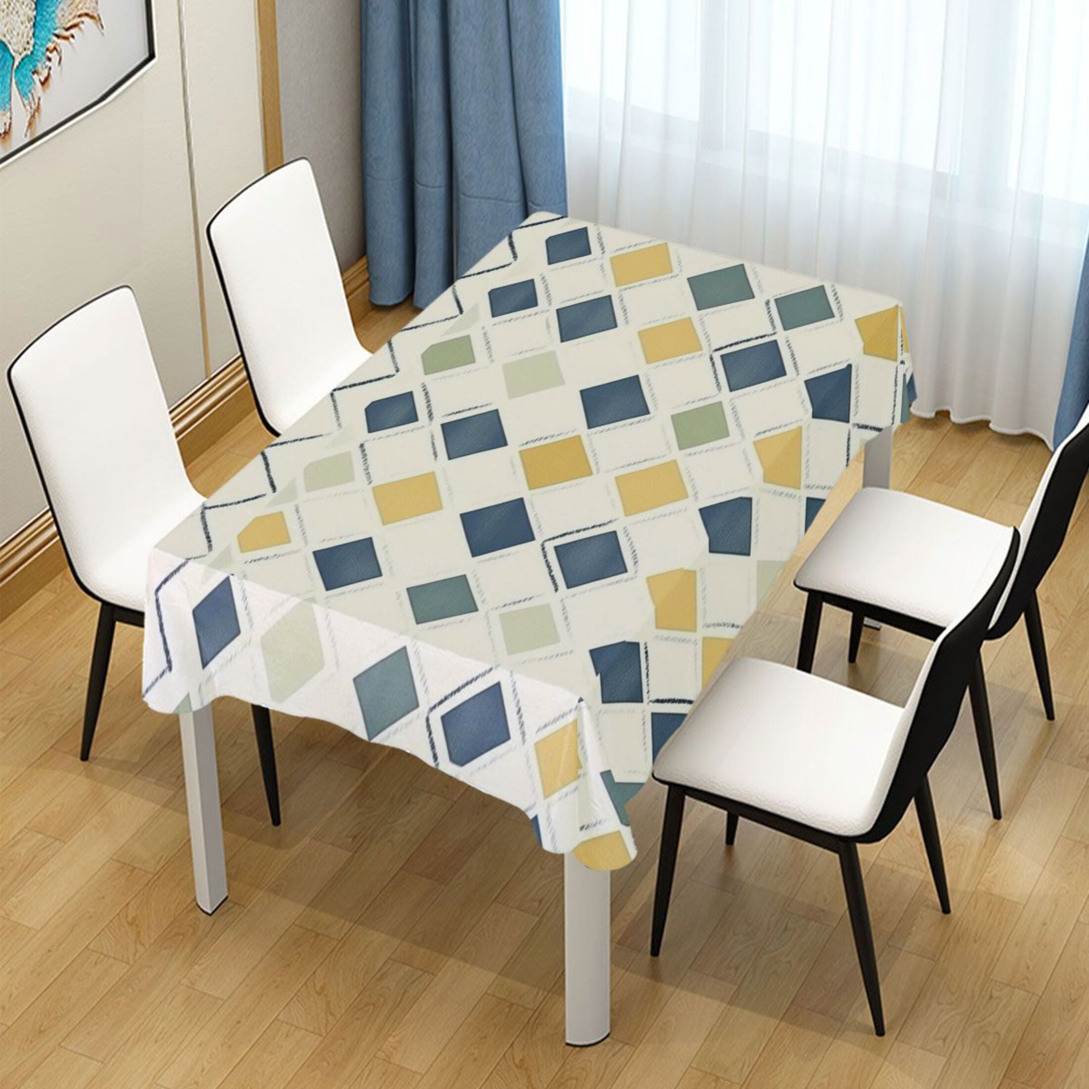 54x54 Inch Tablecloth Polyester Square Tablecloth for Home Kitchen ...
