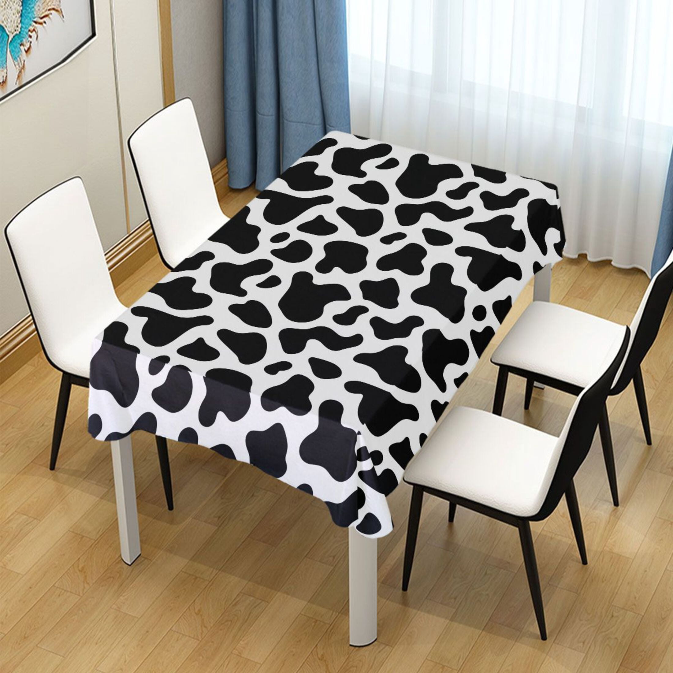54x54in Square Printed Tablecloth Easy-Care Decorative Table Cloth for ...