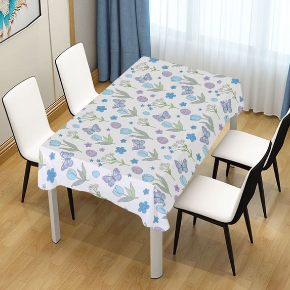 54x54in Square Printed Tablecloth Easy-Care Decorative Table Cloth for ...