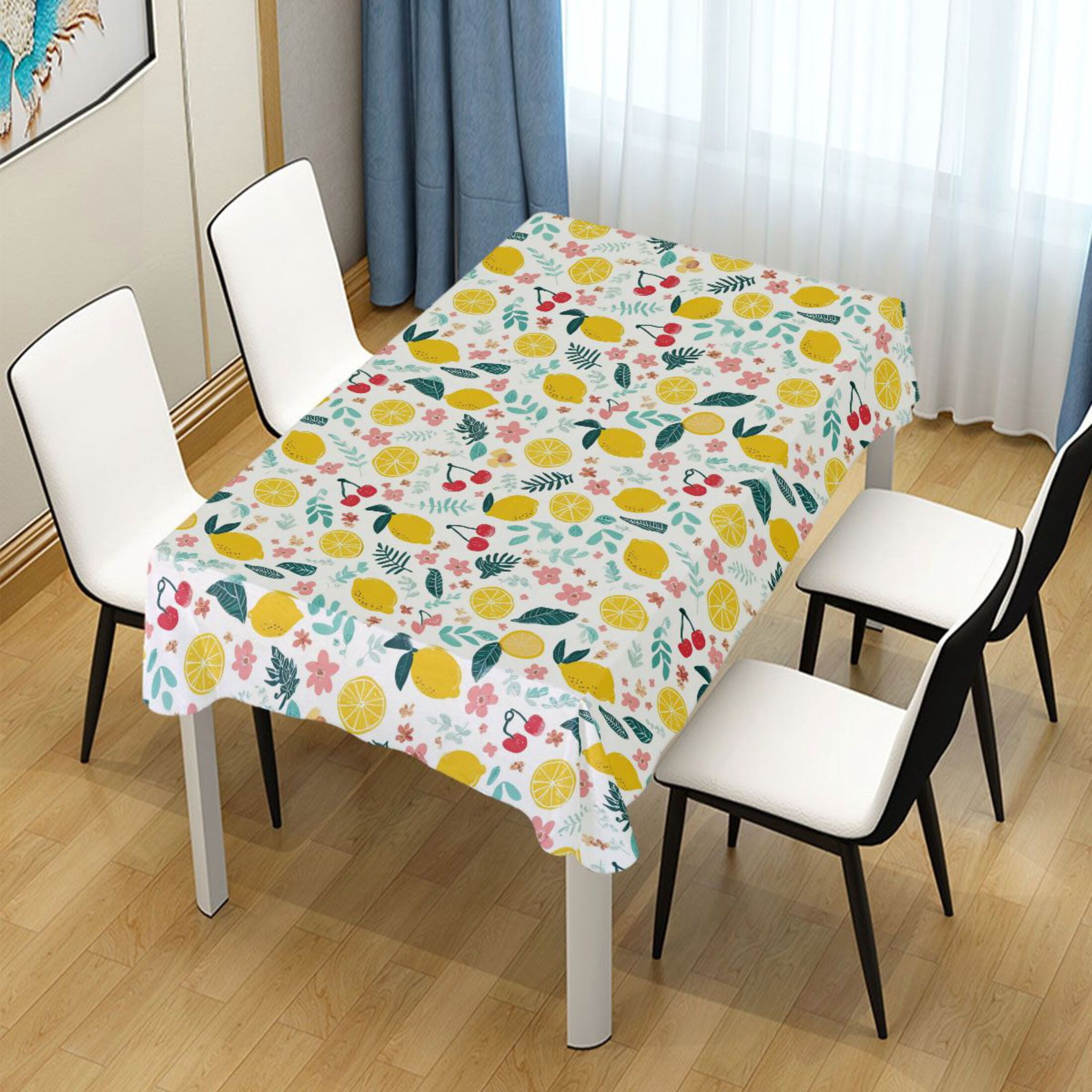 54x72in Square Printed Tablecloth Easy-Care Decorative Table Cloth for ...