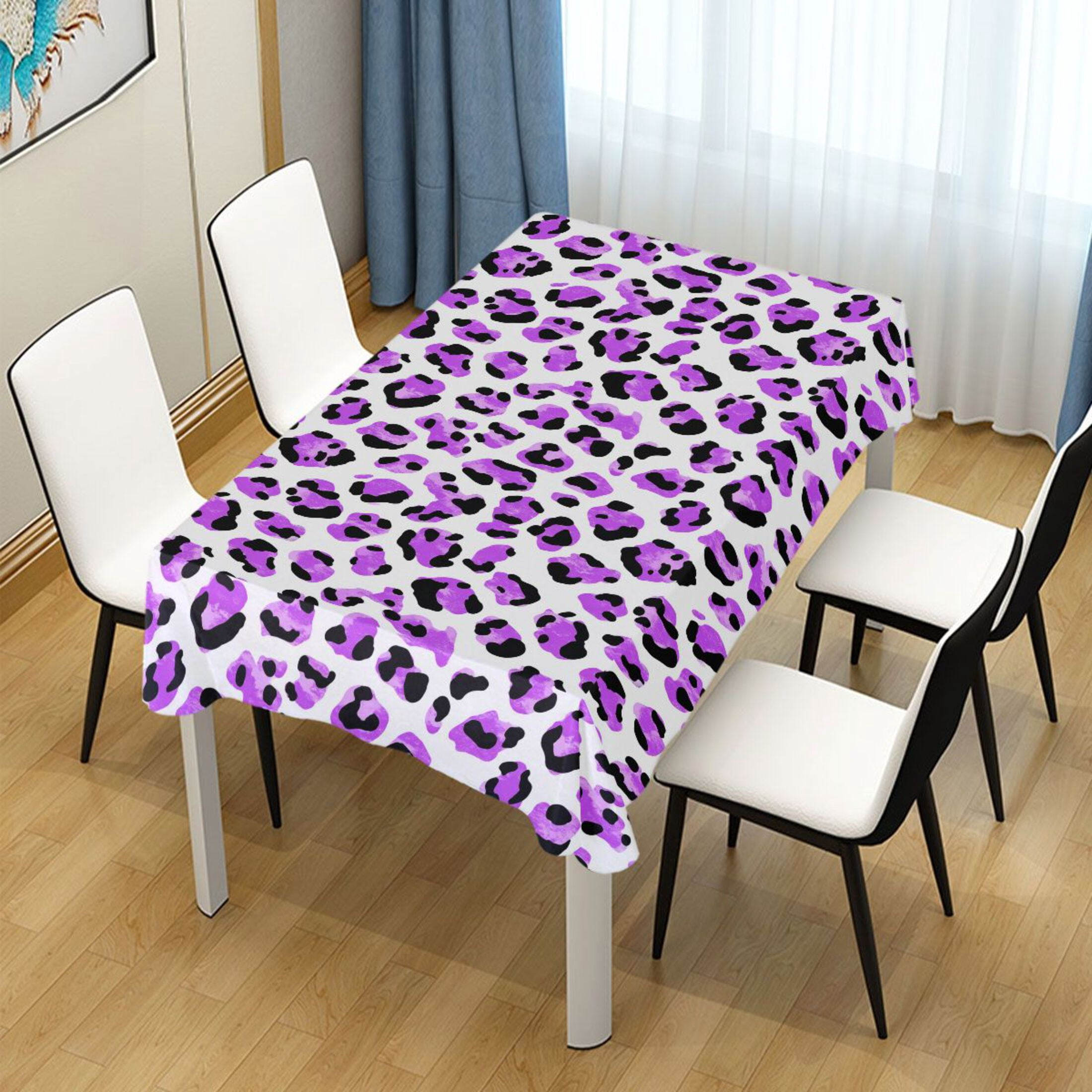 54x72in Square Printed Tablecloth Easy-Care Decorative Table Cloth for ...