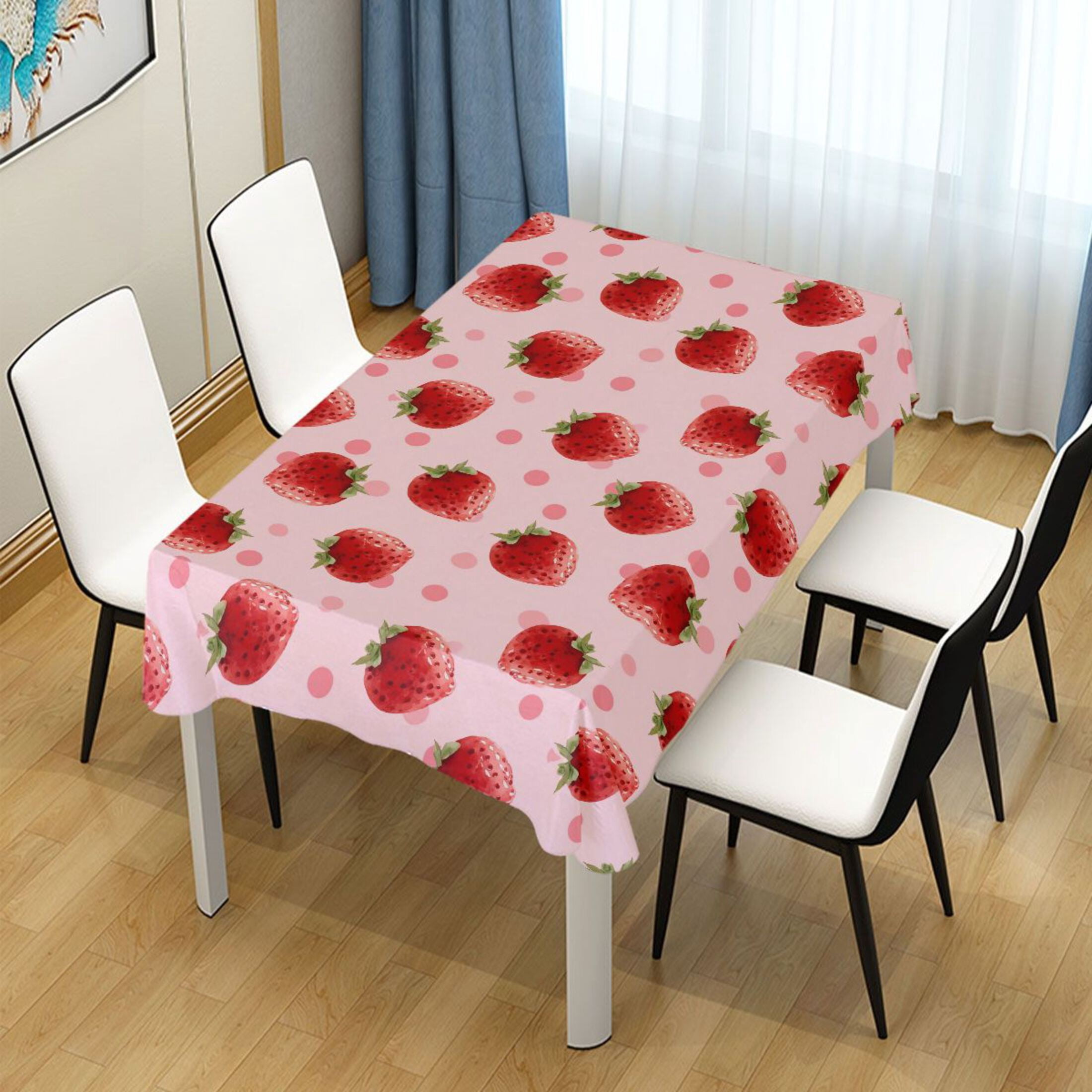 54x72in Square Printed Tablecloth Easy-Care Decorative Table Cloth for ...