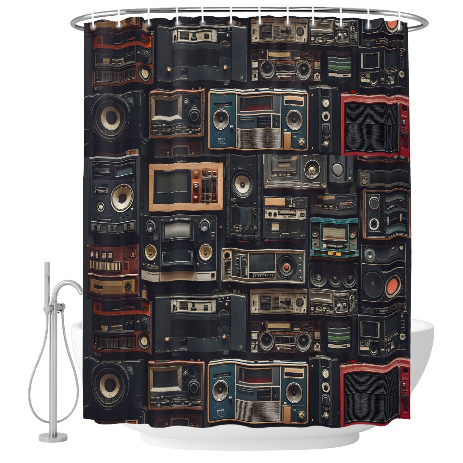 54x78 Inch Shower Curtain Decorative Vintage Art Bathtub Bath Curtains ...
