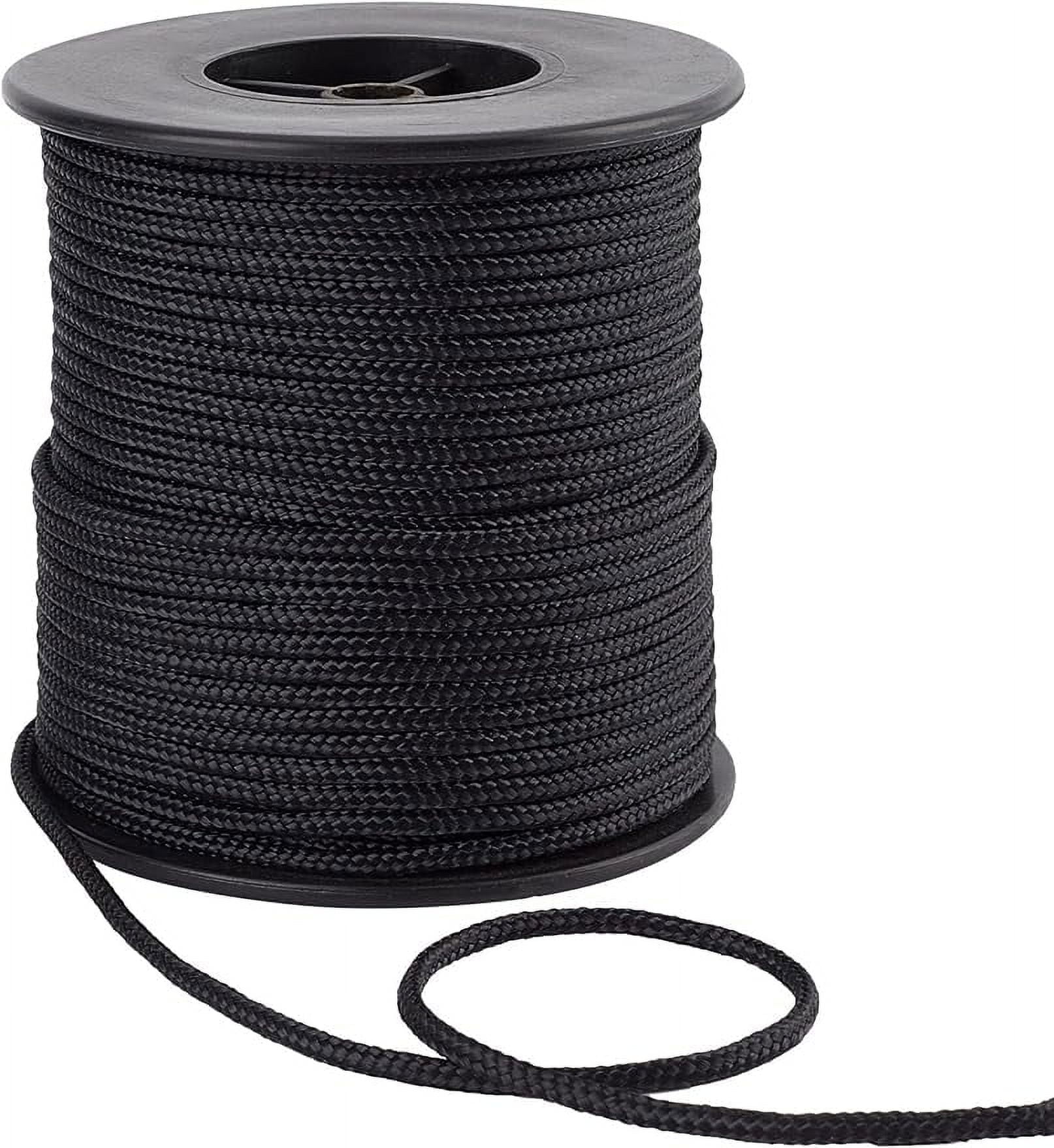 54yard 3mm Black Nylon Rope Parachute Cord Braided Lift Shade Blind ...