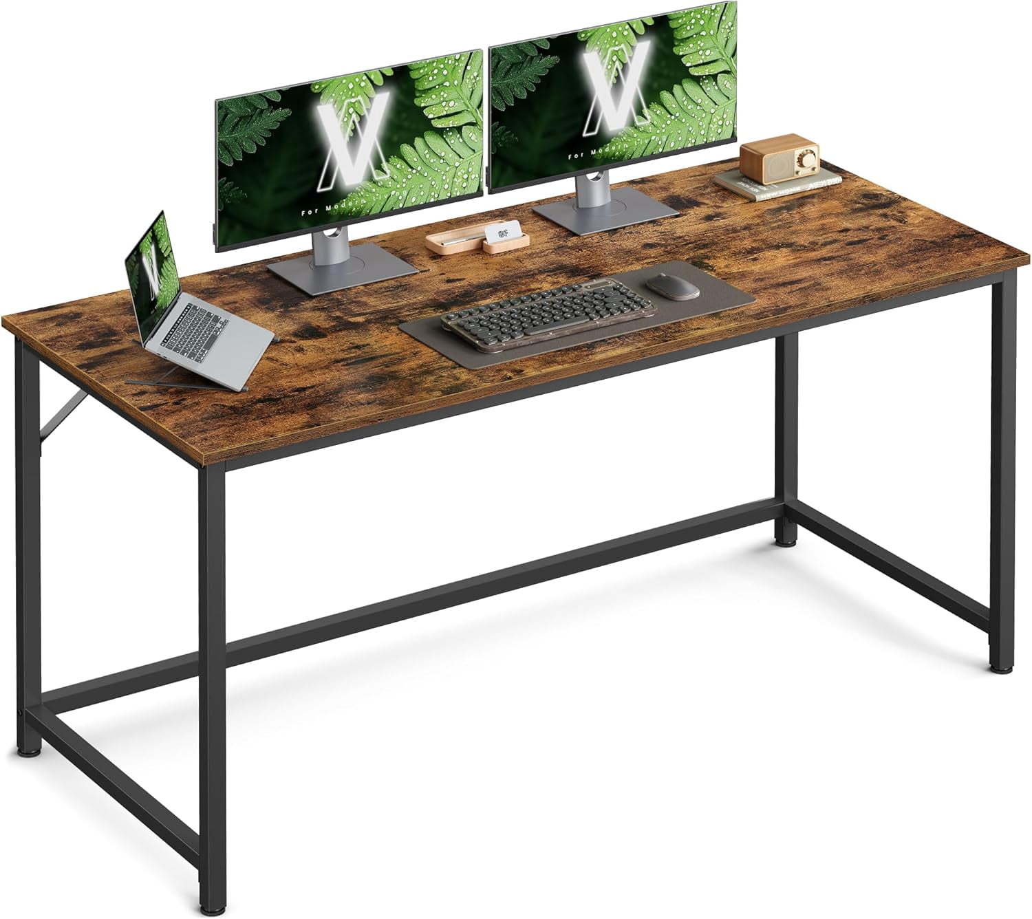 55.1-Inch Computer Writing Desk, Home Office Small Study Workstation ...