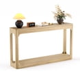 55.1 Inch Curved-Leg Storage Console Table – Slim Narrow Side Table ...