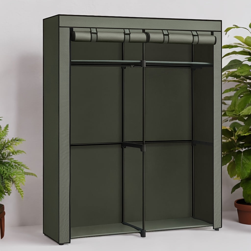 55.1 x 16.9 x 68.5 Inches Portable Clothes Storage Organizer, Non-Woven ...