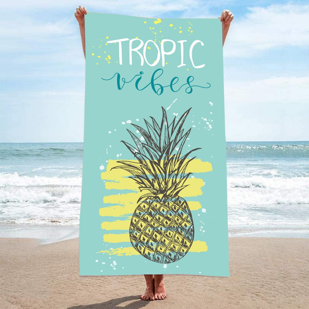 55.1"x27.5" Ultra Microfiber Printed Beach Towel,Quick Dry Travel ...