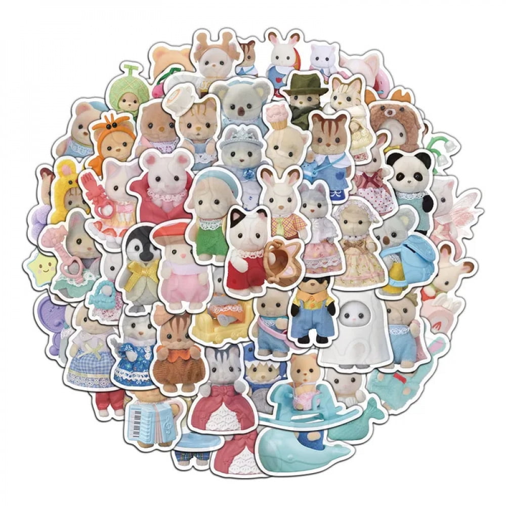 55/110/165PCS Calico Critters Family Cartoon Cute Handheld Notebook ...