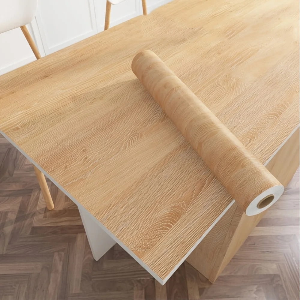 55/40cm Wood Grain Vinyl Wallpaper for Door Wardrobe Cupboard Table ...