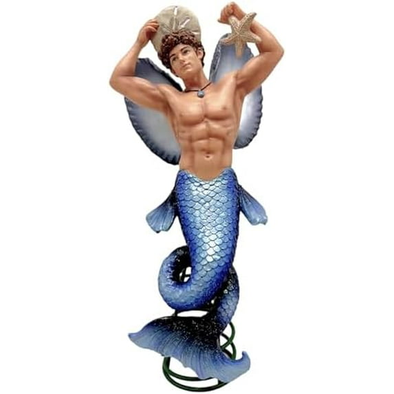 55-55458 Blue Angel Merman Tree Topper - Walmart.com