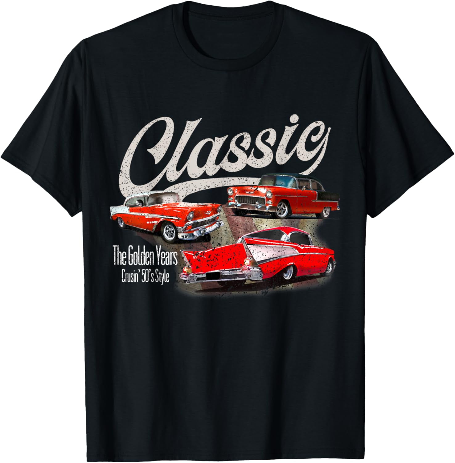 55 56 57 Chevys Bel air Truck TriFive vintage cars T-Shirt - Walmart.com
