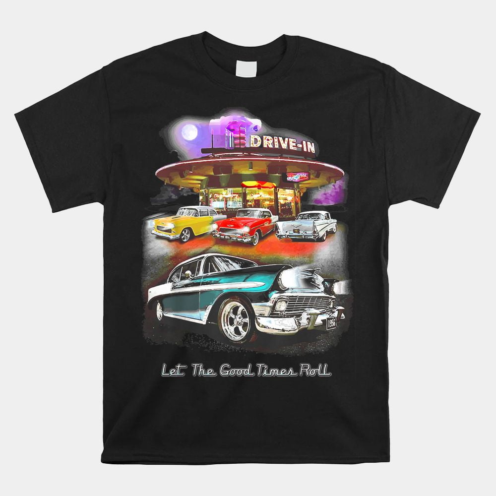 55 57 50 90s Chevys Bel Air Trifive Retro Classic Car Shirt - Walmart.com