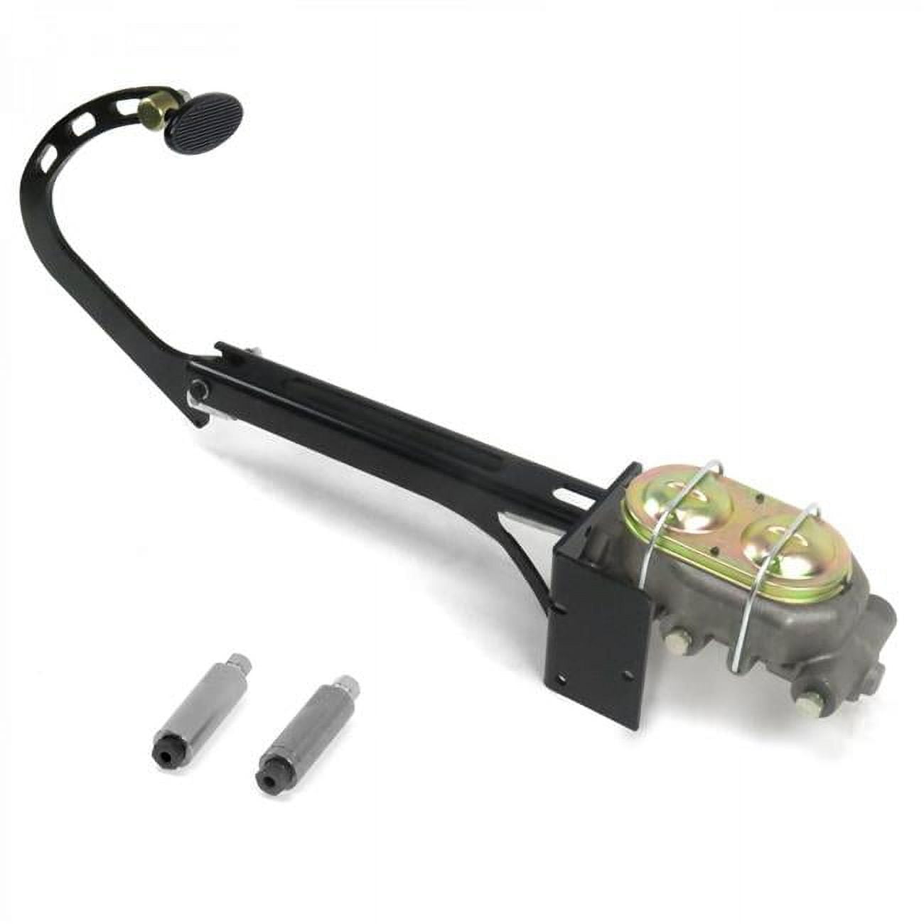 55-57 Chevy Tri-5 Manual Brake Pedal Kit Disc & Drum Small Oval Black ...