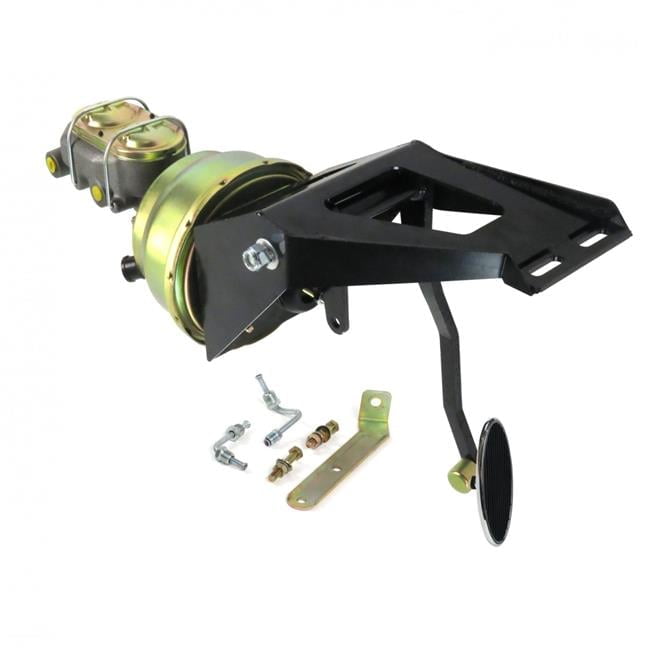 55-59 Chevy Truck Firewall 8 in. Dual Brake Pedal Kit Drum & Drum Large ...