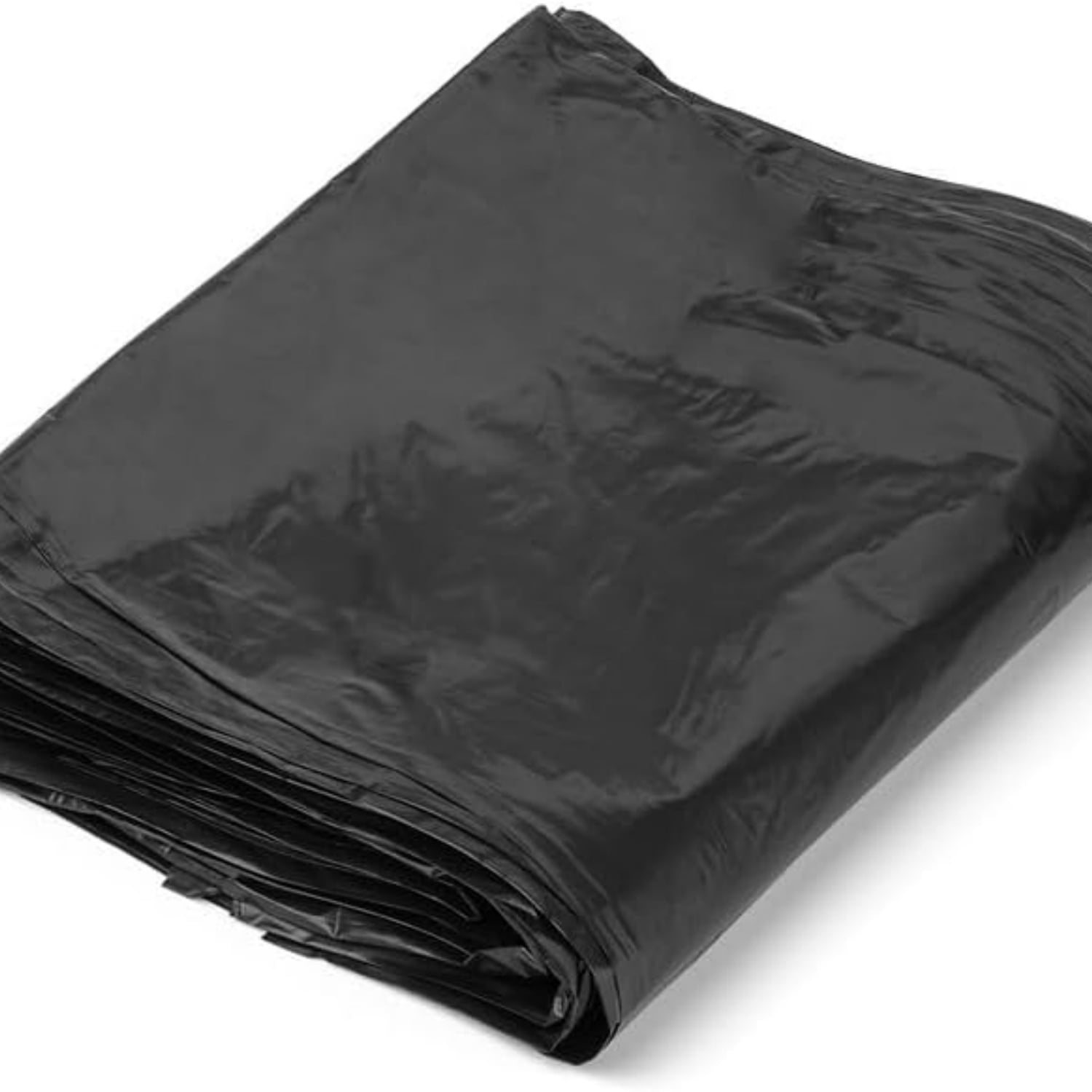 55-60 Gallon 2 MIL (eq) Black Heavy Duty Trash Can Liners - 38" x 58 ...