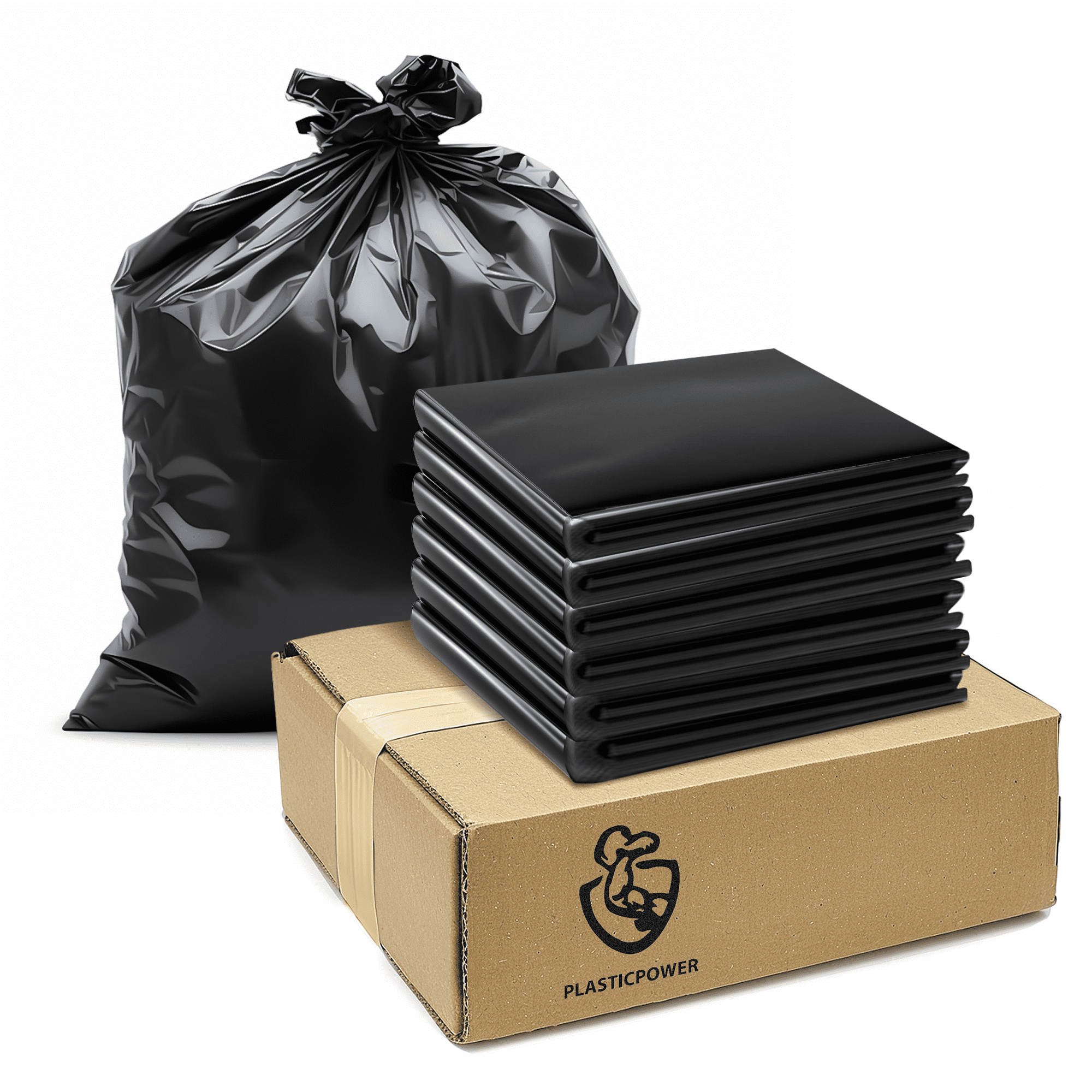 55-60 Gallons Large Trash can bags Heavy duty|75 packs|38 * 56|2.5 mils ...
