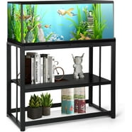 Dextrus 55-75 Gallon Fish Tank Stand with Electrical Sockets & RGB ...