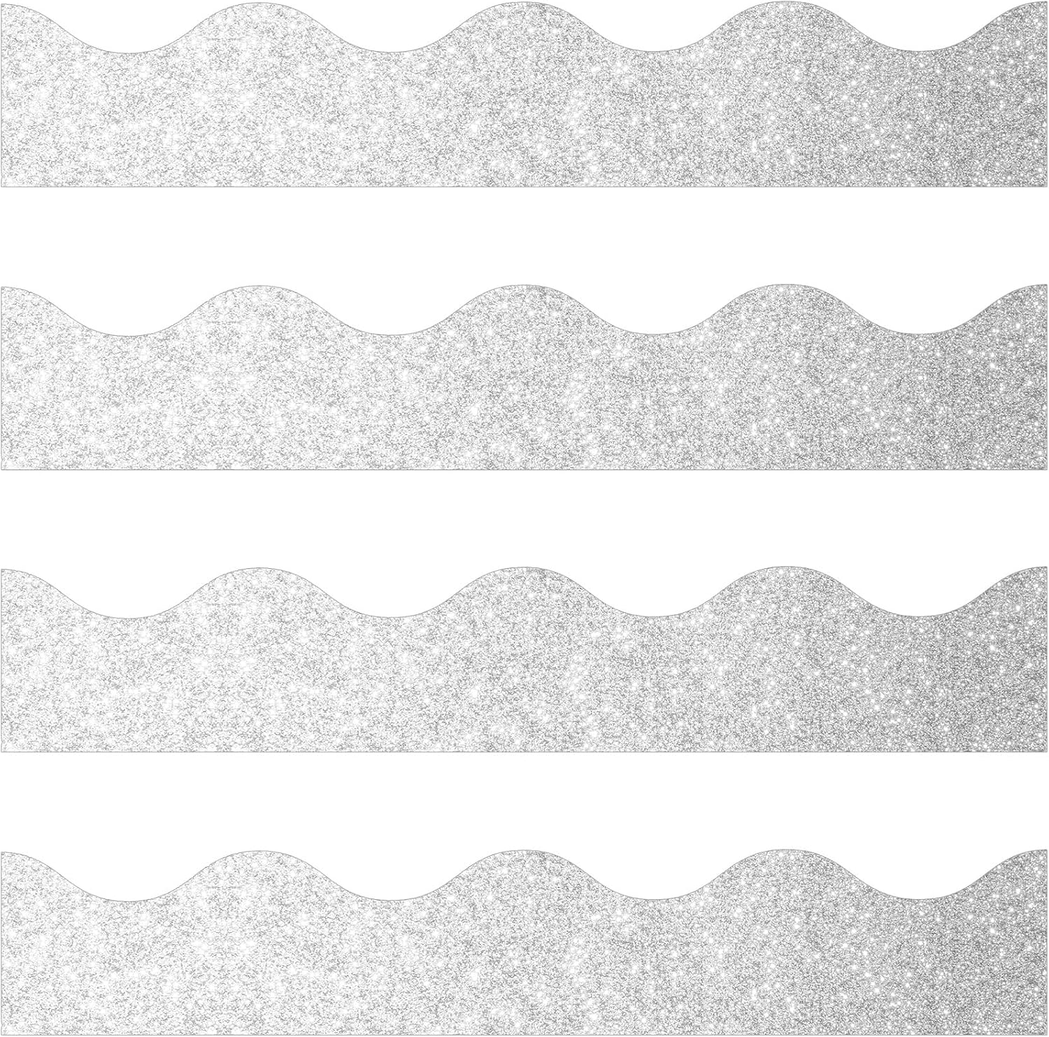 55.8 Feet Bulletin Board Border Shine Scalloped Borders Bulletin Board ...