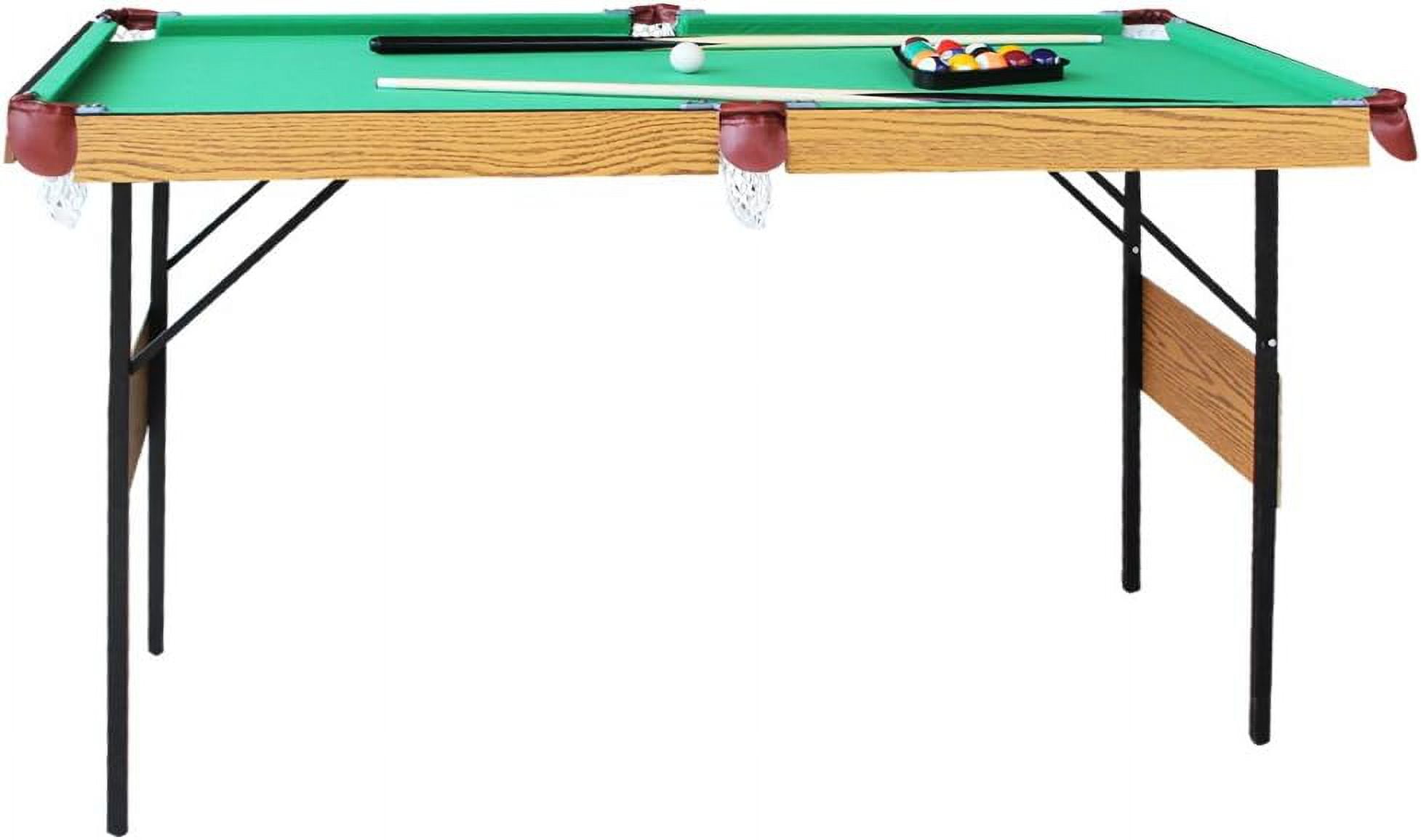55' Billard Table, Stable Pool Table Foldable Pool Game Table Billard ...