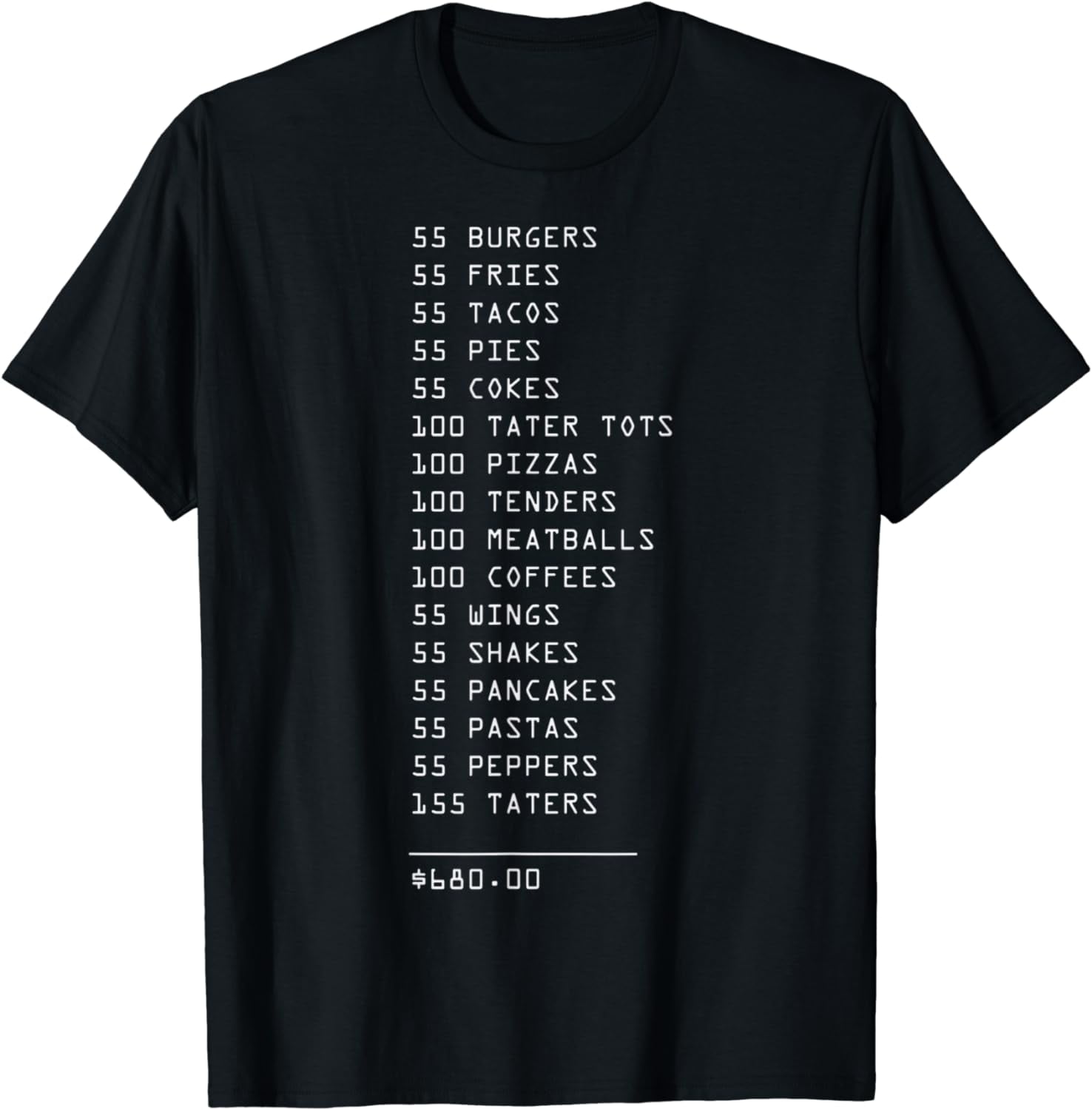 55 Burgers 55 Shakes 55 Fries Think You Should Leave Funny T-Shirt ...
