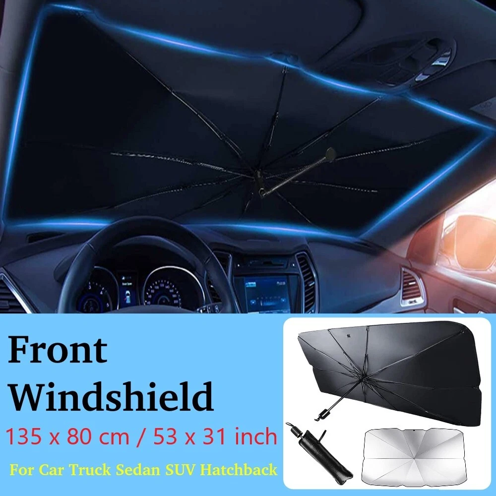 55" Car Auto Windshield Sun Shade Cover Visor Window Umbrella Uv Block ...