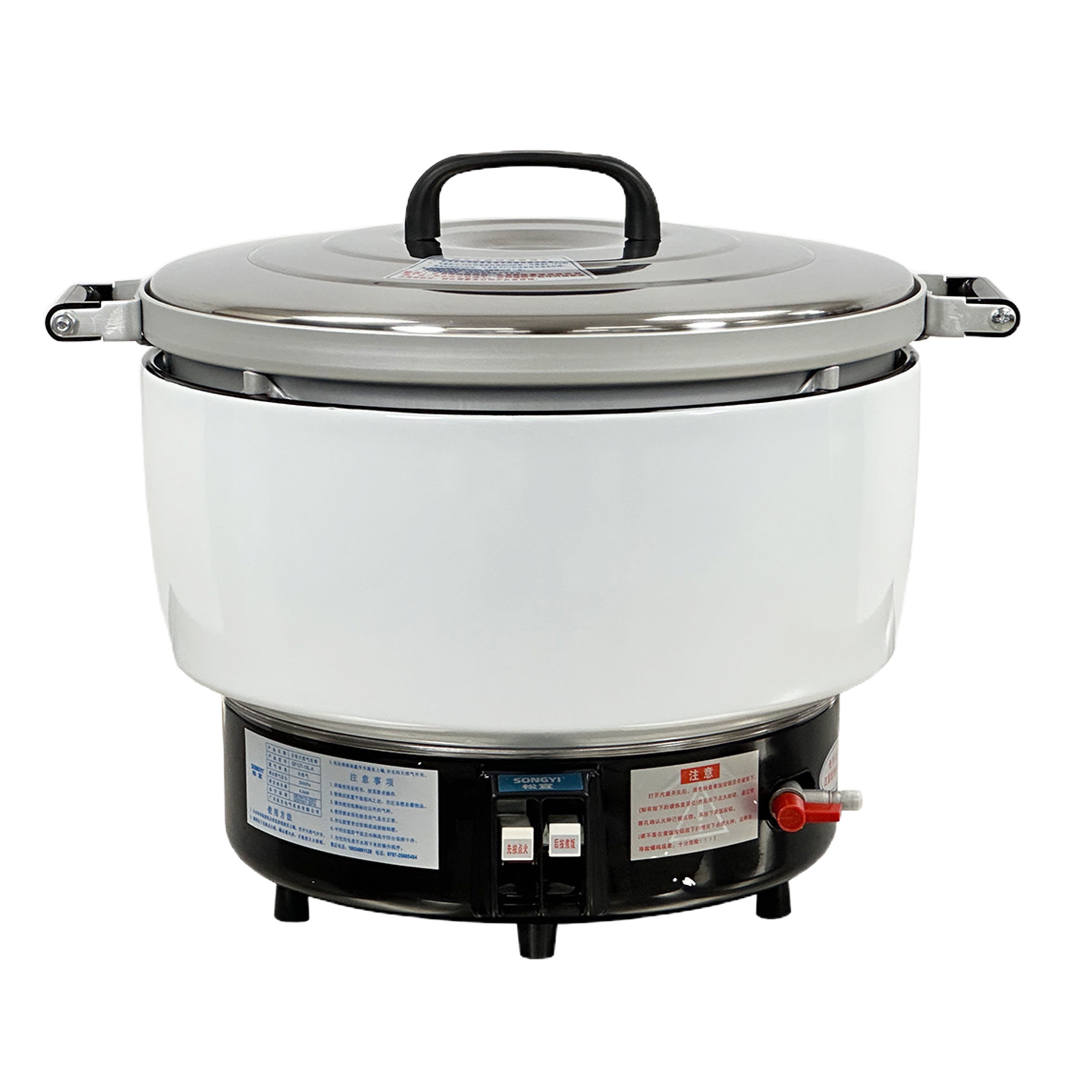 55 Cup US Type Natural Gas Commercial Heavy-Duty Rice Cooker 27,300 BTU ...