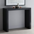 "55 Downing Street Jessa High-Top Gloss Black Minimalist Bar Table 50 ...