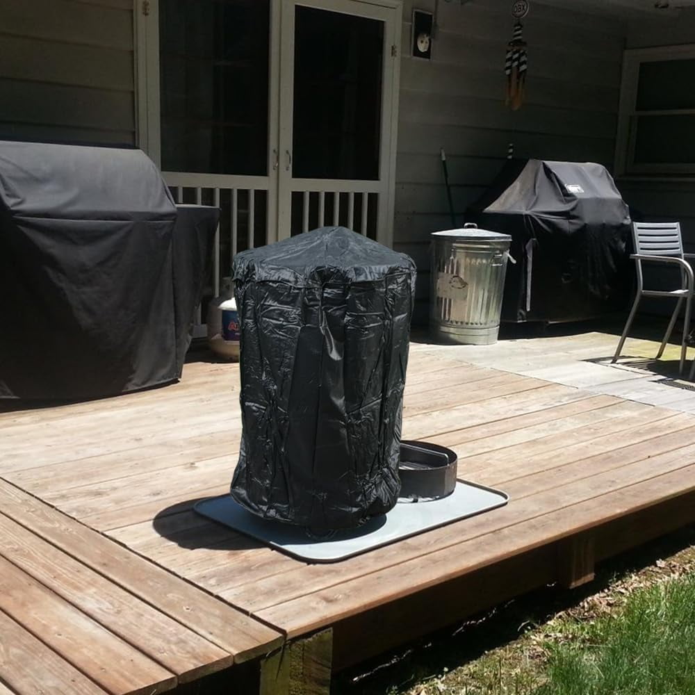 55 Gal Ugly Drum Smoker Cover Waterproof Heavy Duty Barrel BBQ Smoker ...