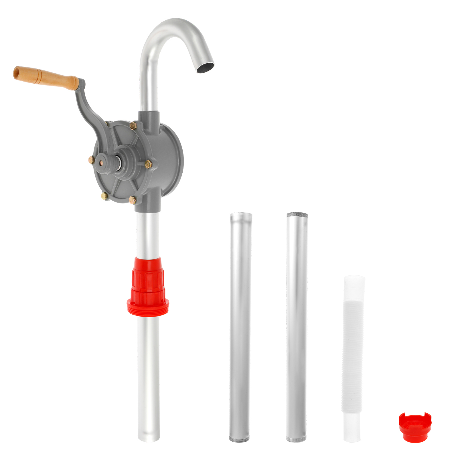 55 Gallon Adjustable Drum Pump for Diesel Gasoline Transfer Detachable Rotary Barrel Pump ...