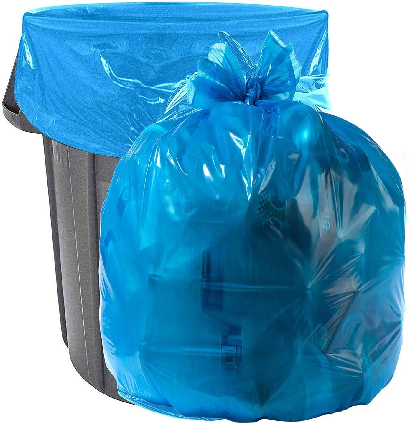 55 Gallon Blue Recycling Bags (100ct.) 1.2 MIL - Walmart.com