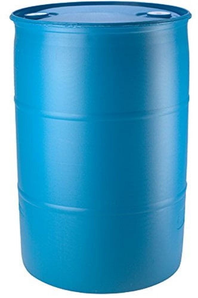 55 Gallon Blue Water Barrel | Solid Mold |2 Inch Bung Holes, Good for ...