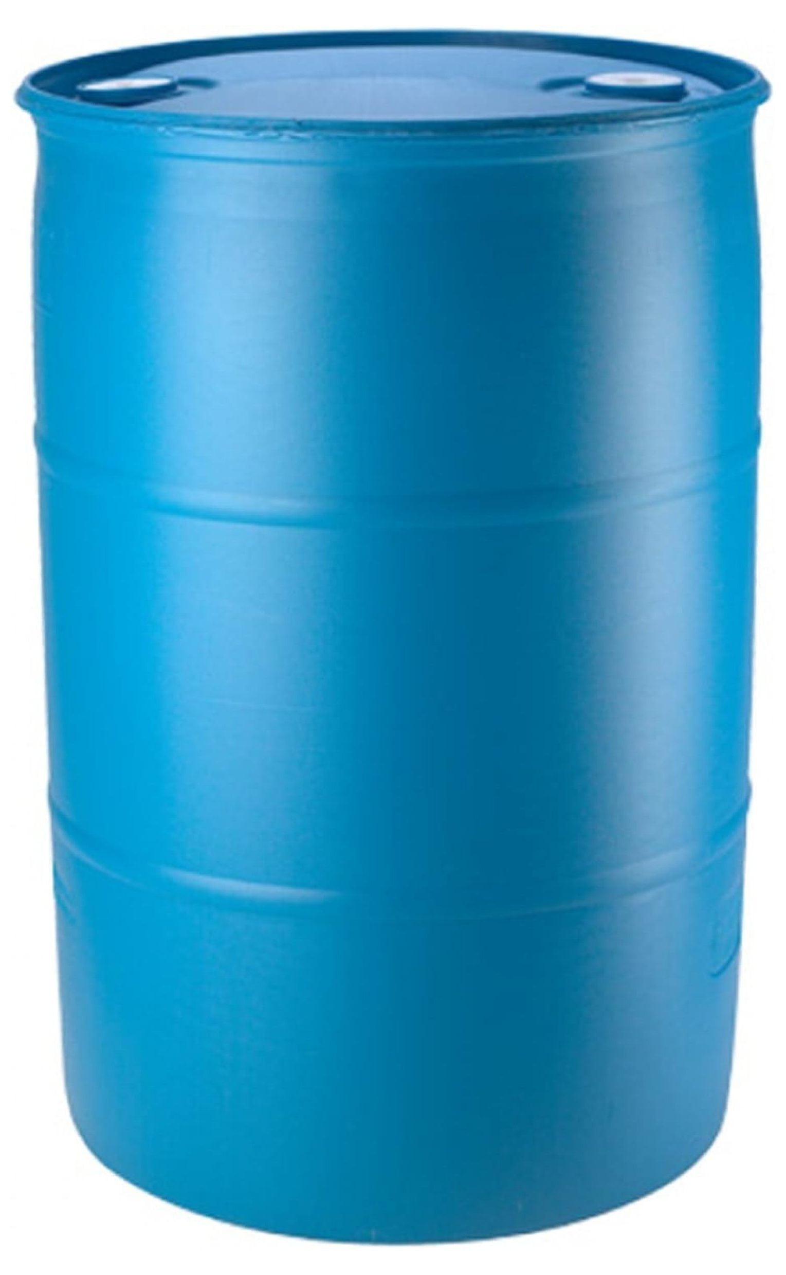 55 Gallon Blue Water Barrel | Solid Mold |2 Inch Bung Holes , Good for ...