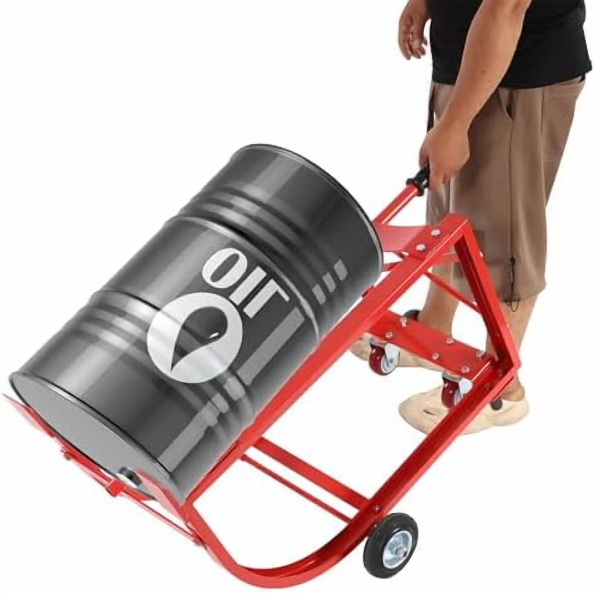 55 Gallon Drum Cradle, Movable Drum Cradle Drum Stand,600LBS Capacity ...