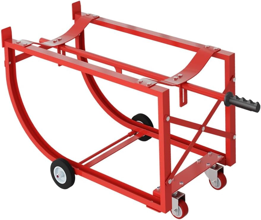 55 Gallon Drum Cradle with Wheels, 600 lbs Capacity Horizontal Drum ...