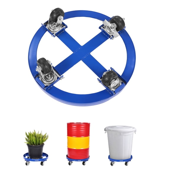 55 Gallon Drum Dolly with 2000 lbs Load Capacity, Heavy-Duty Barrel ...