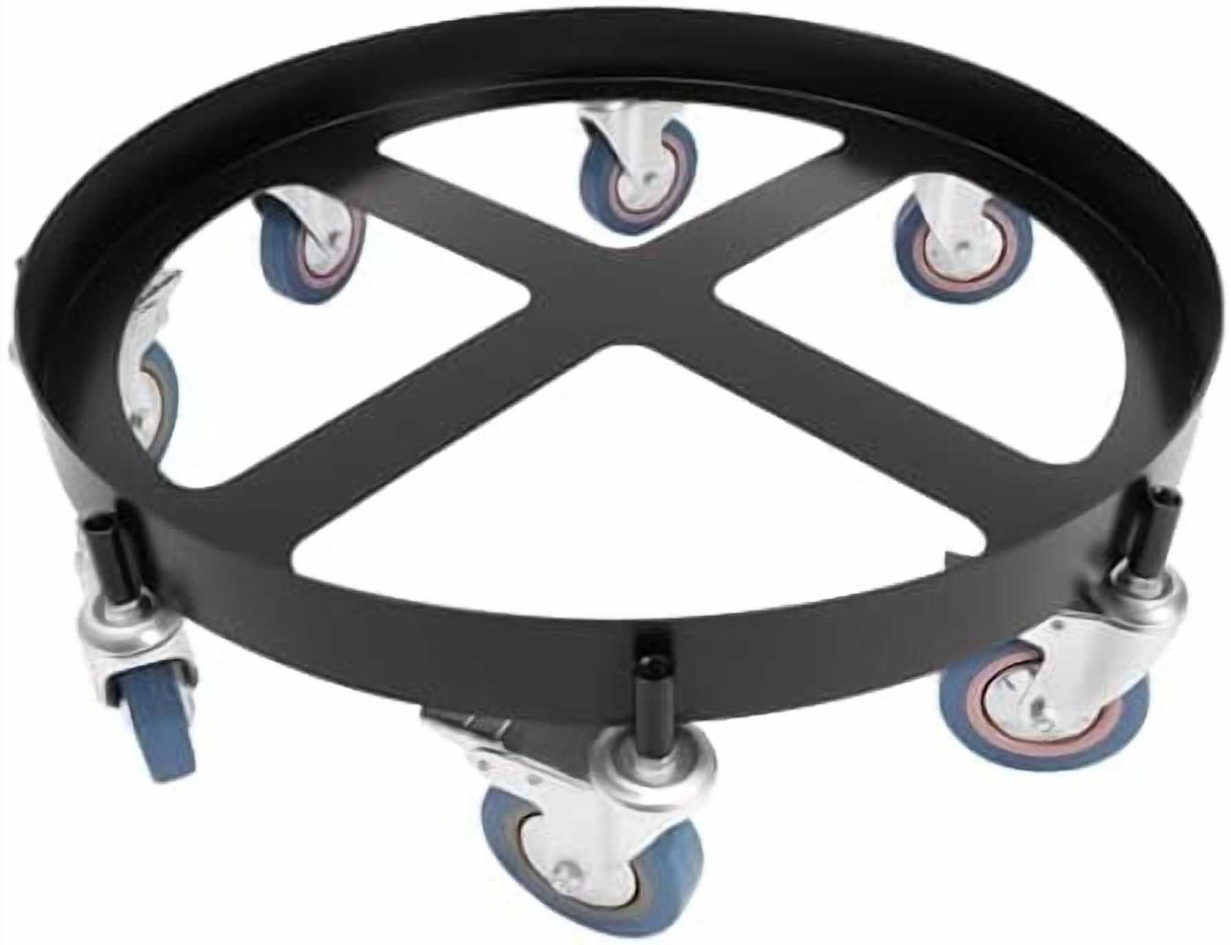 55 Gallon Drum Dolly with 8 Swivel Caster Wheel and Brakes, 2000 Pound ...