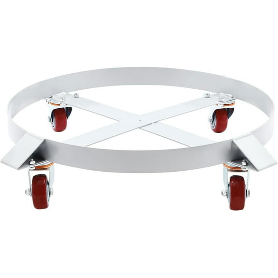 55 Gallon Drum Dolly Cart Set of 4, Heavy Duty Barrel Dolly with Swivel ...